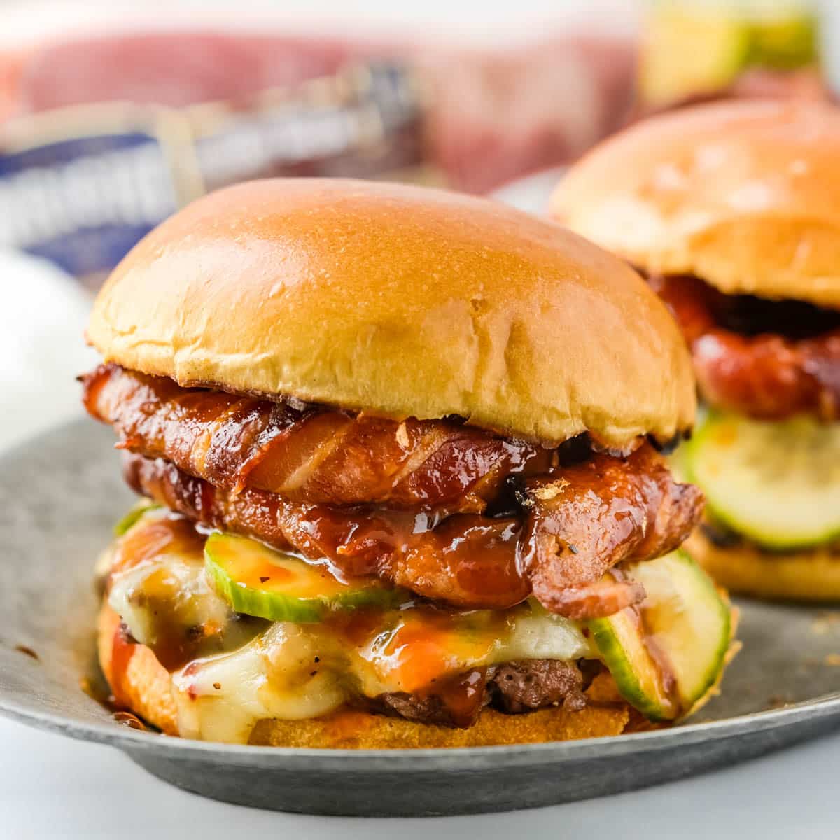 Smoky BBQ Bacon Cheeseburger Recipe - Nordic Dough Company